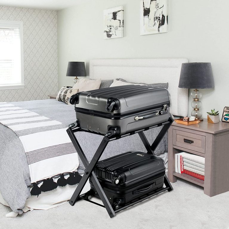 5 Best Luggage Rack for Guest Bedrooms with Suitcase & Shoe Self 2022